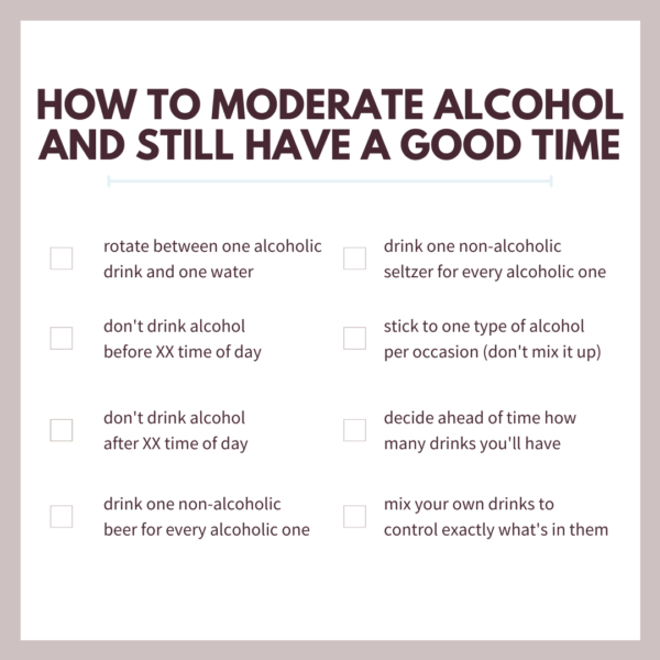 how to moderate alcohol and still have a good time - Emily Field RD